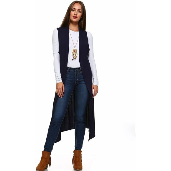 Isaac Liev | Jackets & Coats | Isaac Liev Sleeveless Lightweight Duster ...